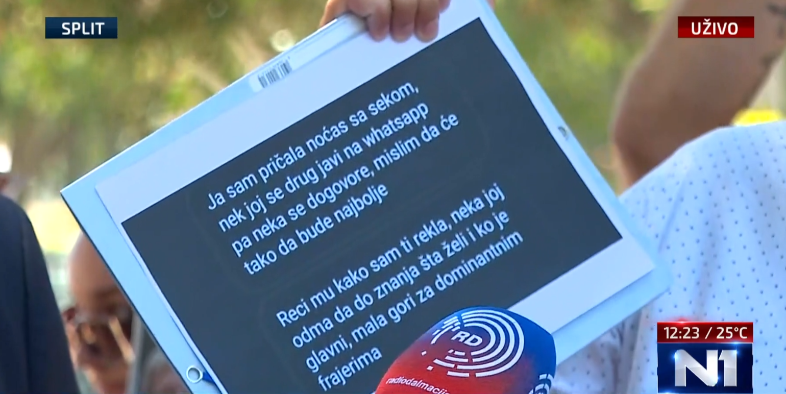 VIDEO Ivošević pokazao poruke: Cilj je bio da im pokažem sliku svog ...